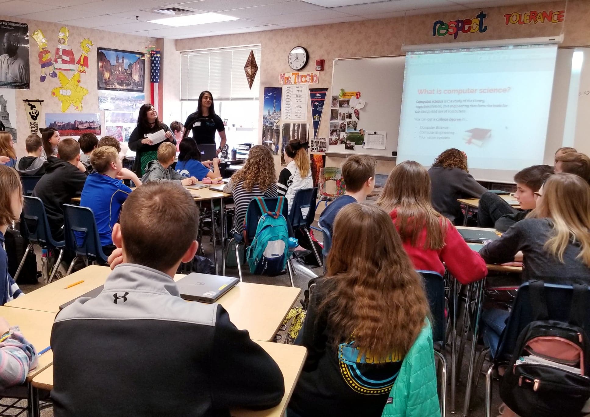WICS teaches coding to Highlands Ranch Middle School students – College ...
